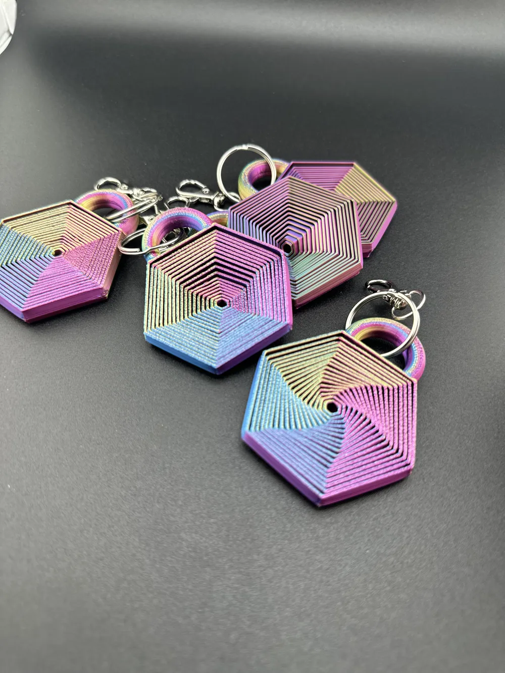 Hexagon Fractal Fidget Keychain - Free 3D Print Model - MakerWorld
