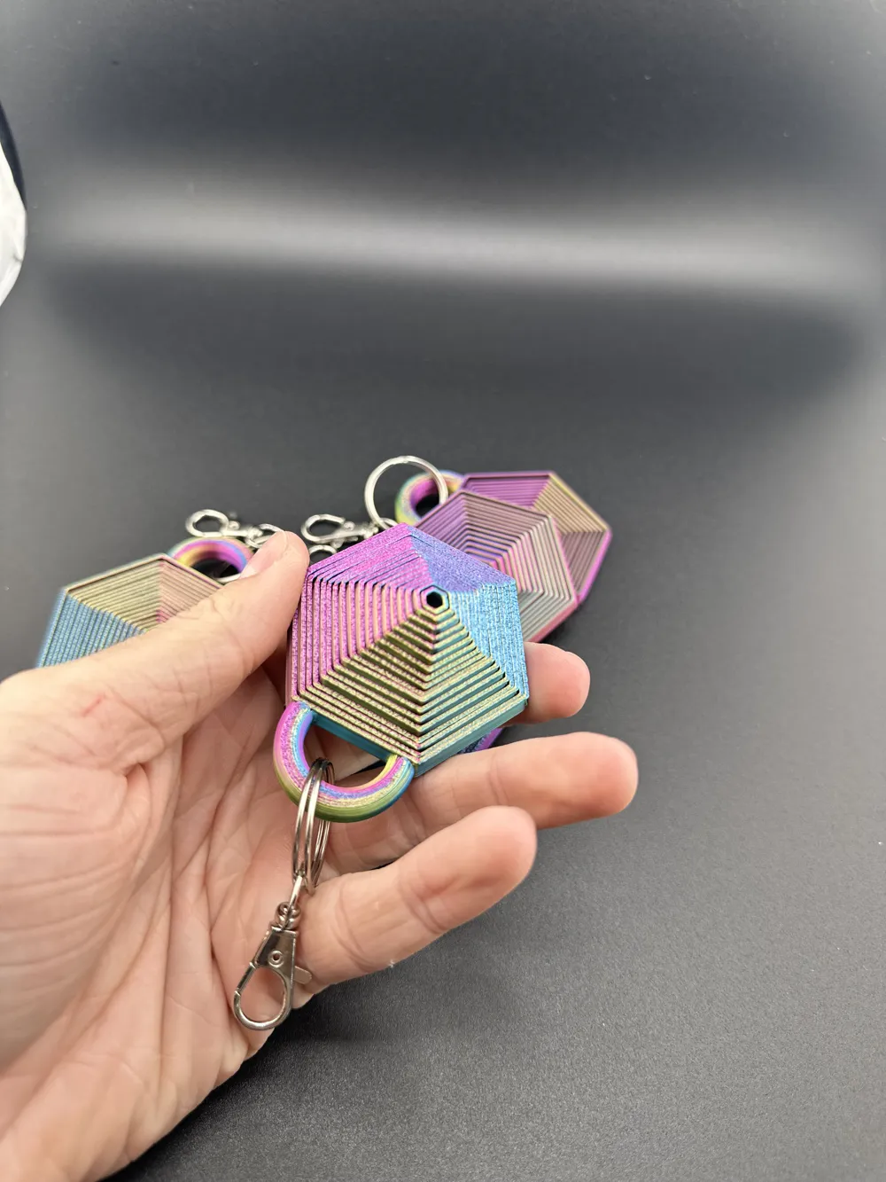 Llavero antiestrés fractal hexagonal por Wizard Designs MakerWorld: Descarga Modelos 3D Gratuitos