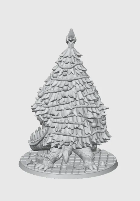 Mimic Christmas Tree D&D Miniature (60mm) - Free 3D Print Model ...