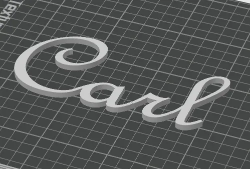 Printable Name Display (Carl) by G_Kostas - MakerWorld