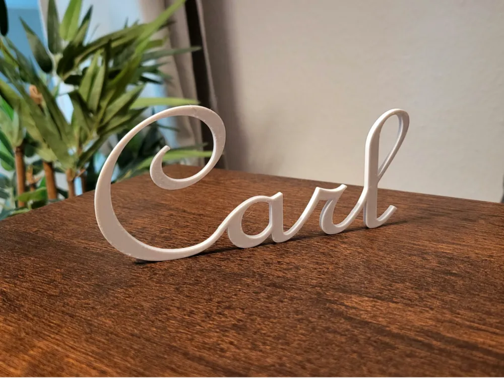 Printable Name Display (Carl) by G_Kostas - MakerWorld