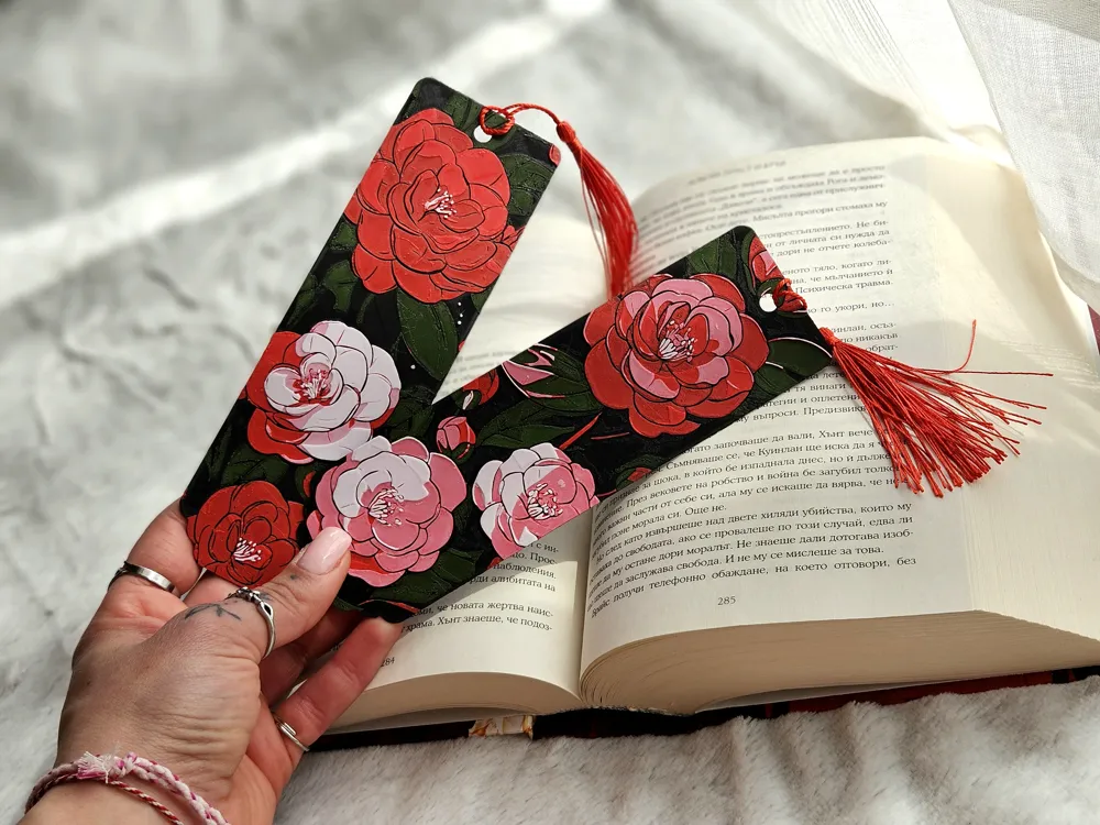 Camellia Whispers - Bookmarks Set by C3D MakerWorld: Download Free 3D Models