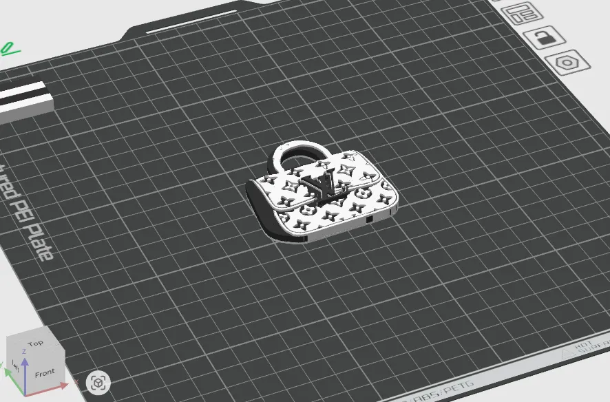 LV Bag Charm - Free 3D Print Model - MakerWorld