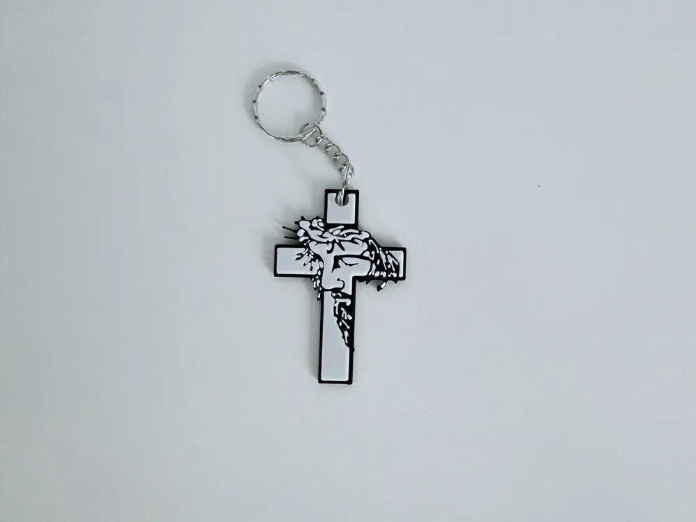 Jesus Cross Keychain – Christian Crucifix 3D - Free 3D Print Model ...