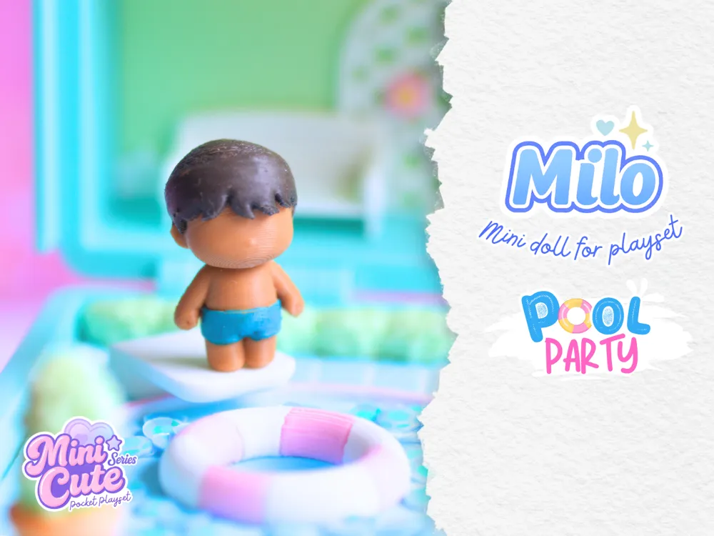 Milo – Collectible Doll for playset ! - Free 3D Print Model - MakerWorld