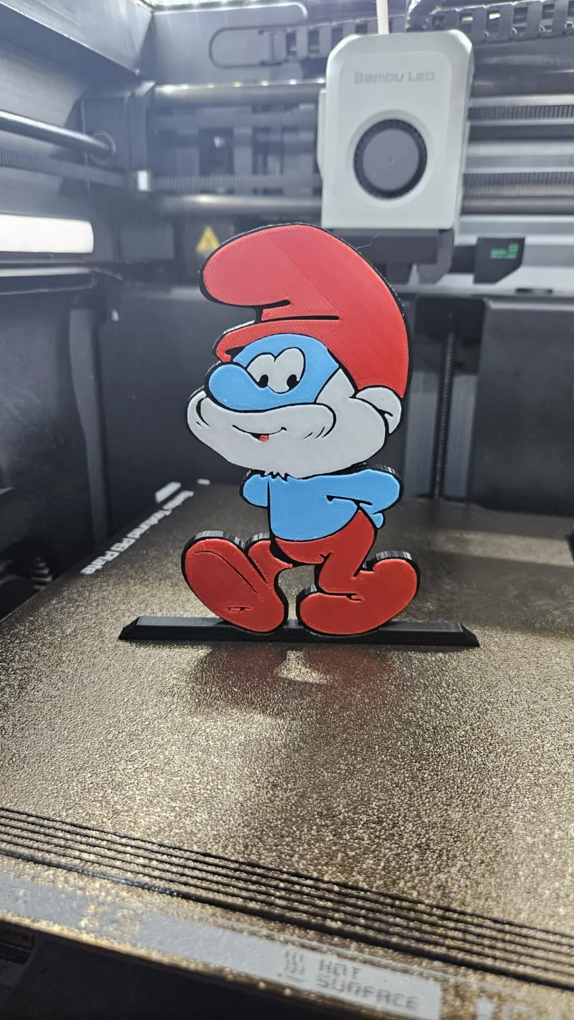 Papa Smurf Table Stand by 5kyrunn3r - MakerWorld