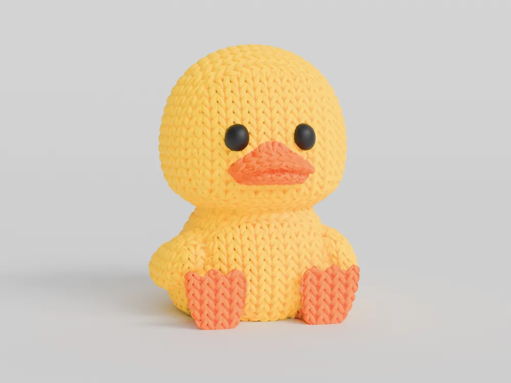 Knitted Duck by Smoggy3D MakerWorld: Download Free 3D Models