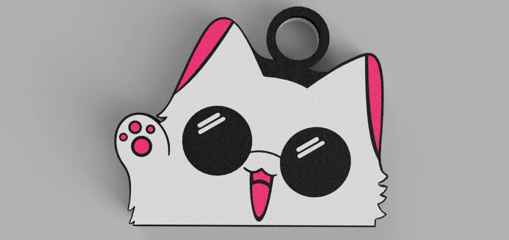 Satoru Gojo Cat by ileonrd - MakerWorld