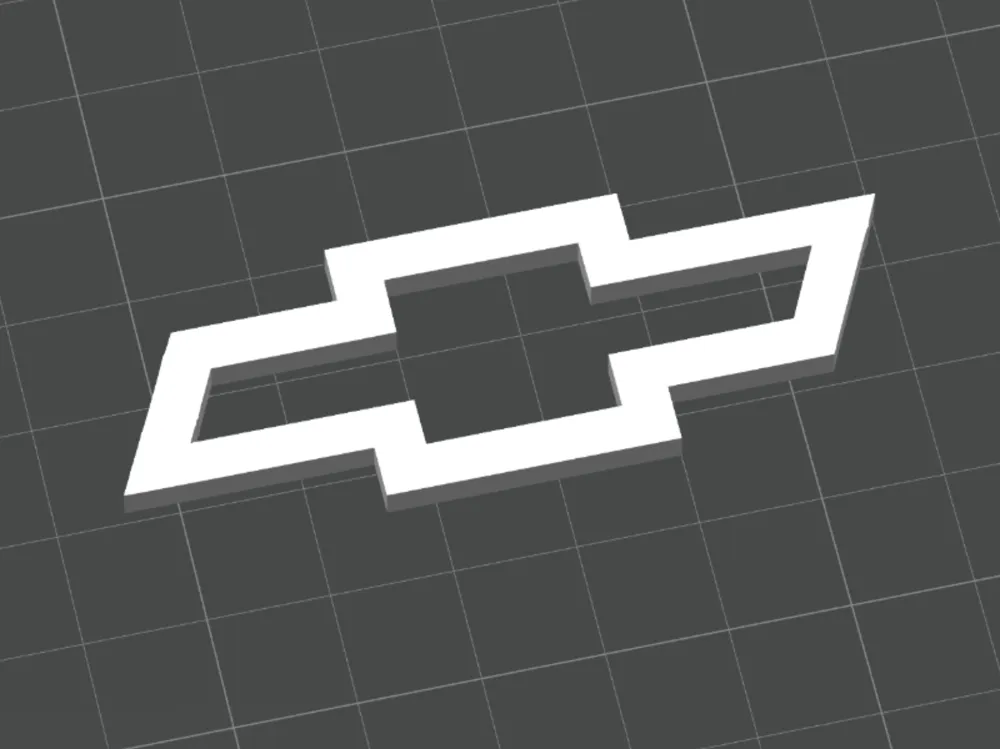Chevrolet Bowtie Logo - 3D Printed Emblem - Free 3D Print Model ...
