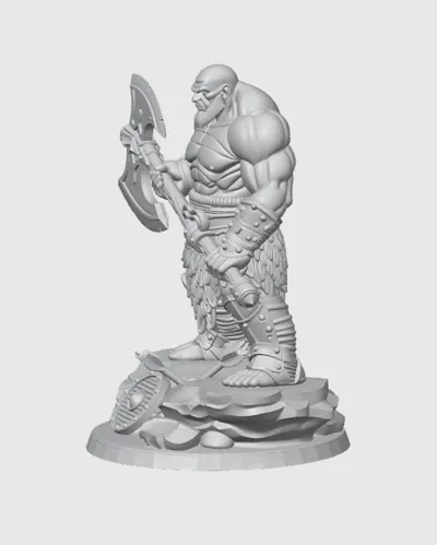 Barbarian Goliath D&D Miniature (45mm) by sorgioM MakerWorld: Download ...