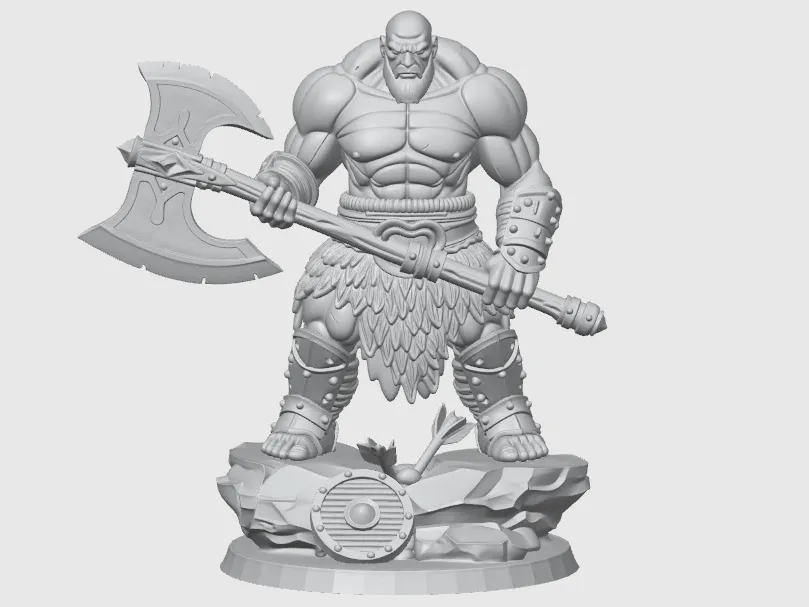 Barbarian Goliath D&D Miniature (45mm) by sorgioM MakerWorld: Download ...
