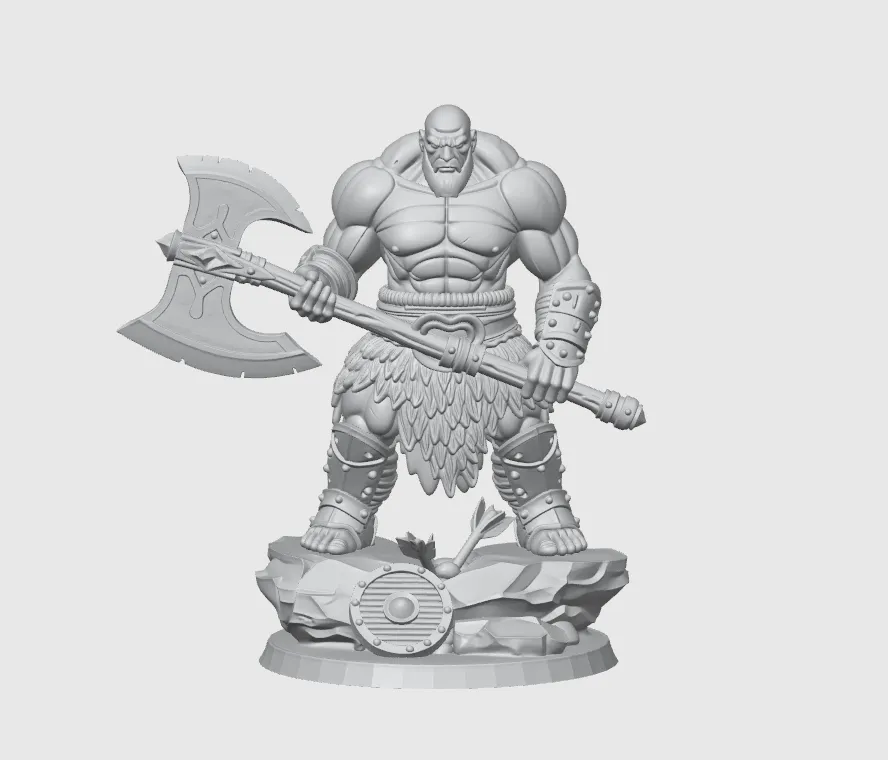 Barbarian Goliath D&D Miniature (45mm) by sorgioM MakerWorld: Download ...