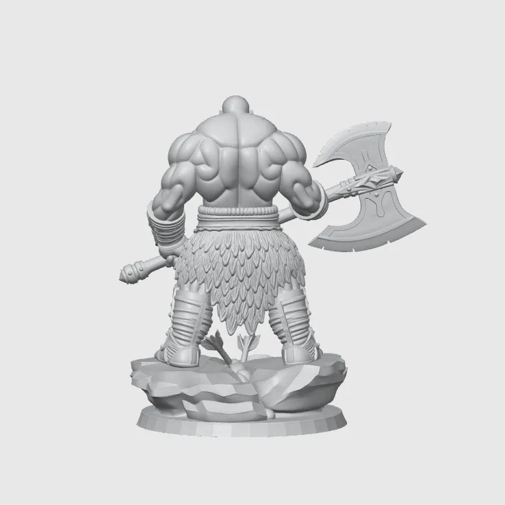 Barbarian Goliath D&D Miniature (45mm) by sorgioM MakerWorld: Download ...