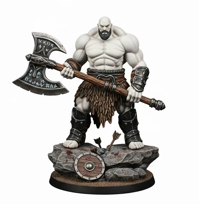 Barbarian Goliath D&D Miniature (45mm) by sorgioM MakerWorld: Download ...