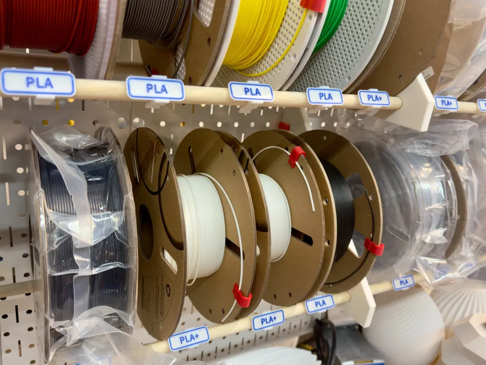Clip on Filament Rack Labels by JPP - MakerWorld