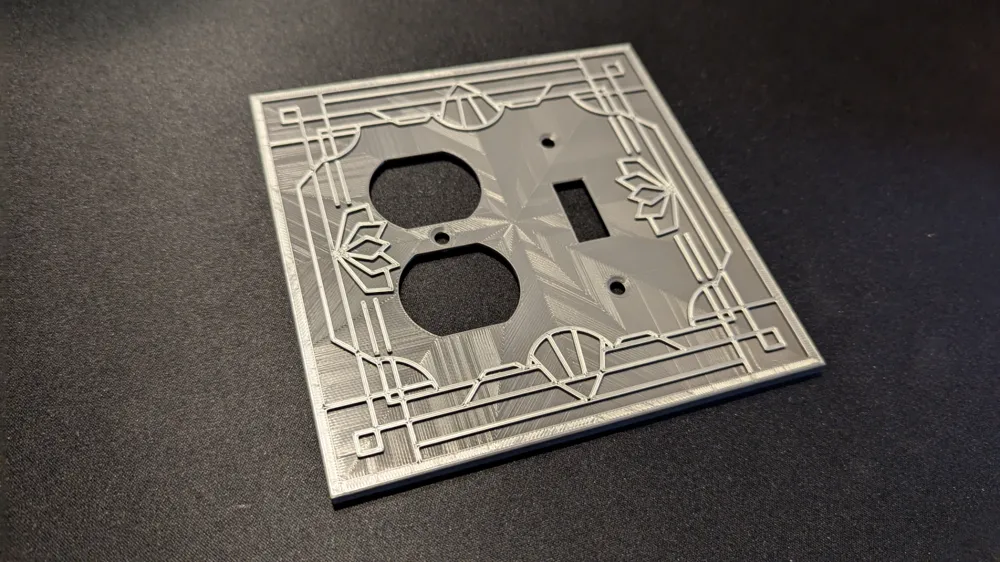 Oversize Art Deco Style Cover Plates by Wile E. 3D MakerWorld: Download ...