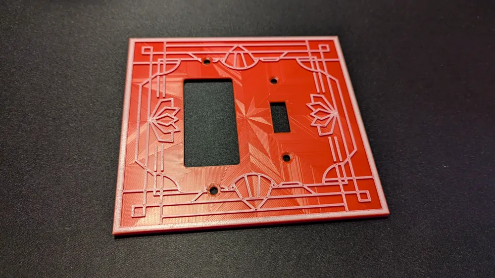 Oversize Art Deco Style Cover Plates by Wile E. 3D MakerWorld: Download ...