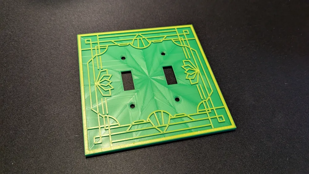 Oversize Art Deco Style Cover Plates by Wile E. 3D MakerWorld: Download ...