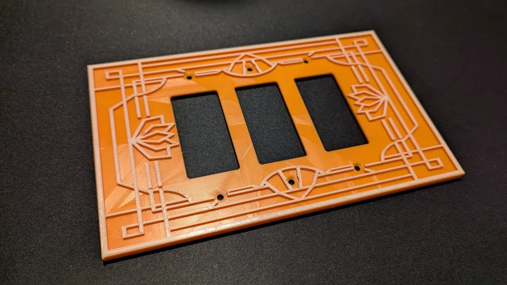 Oversize Art Deco Style Cover Plates by Wile E. 3D MakerWorld: Download ...