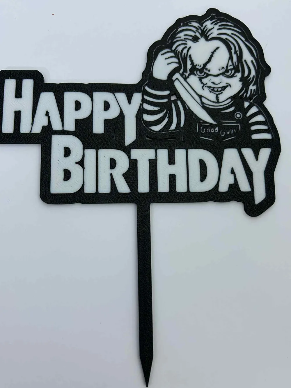 Chucky Happy Birthday cake topper by 3dToppers MakerWorld: Download ...