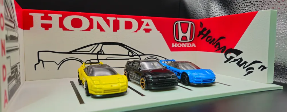 Honda garage diorama by FredBoyMakerWorld: Download Free 3D Models