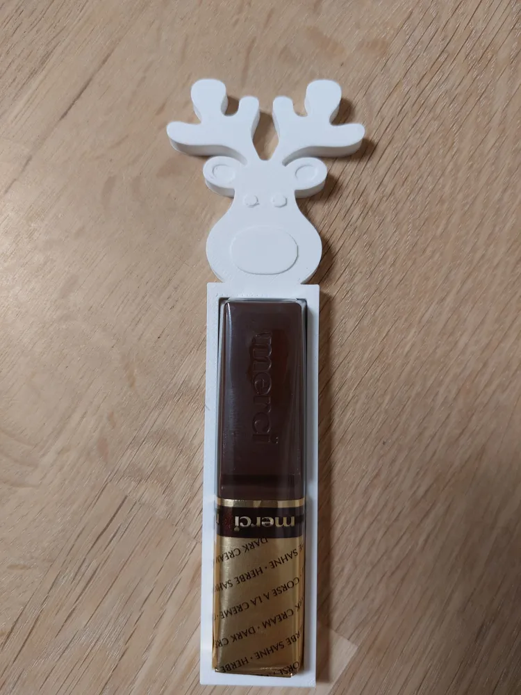 Christmas Merci Chocolate Holder - Free 3D Print Model - MakerWorld