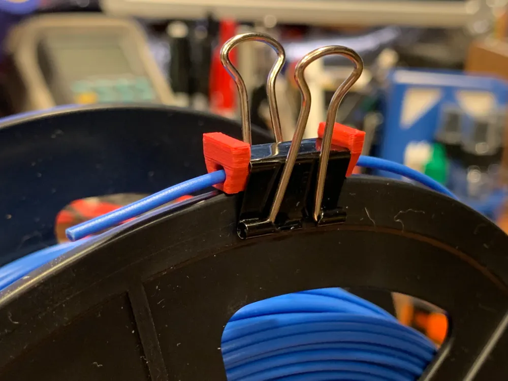 Filament Clip from Binder Clip - Free 3D Print Model - MakerWorld