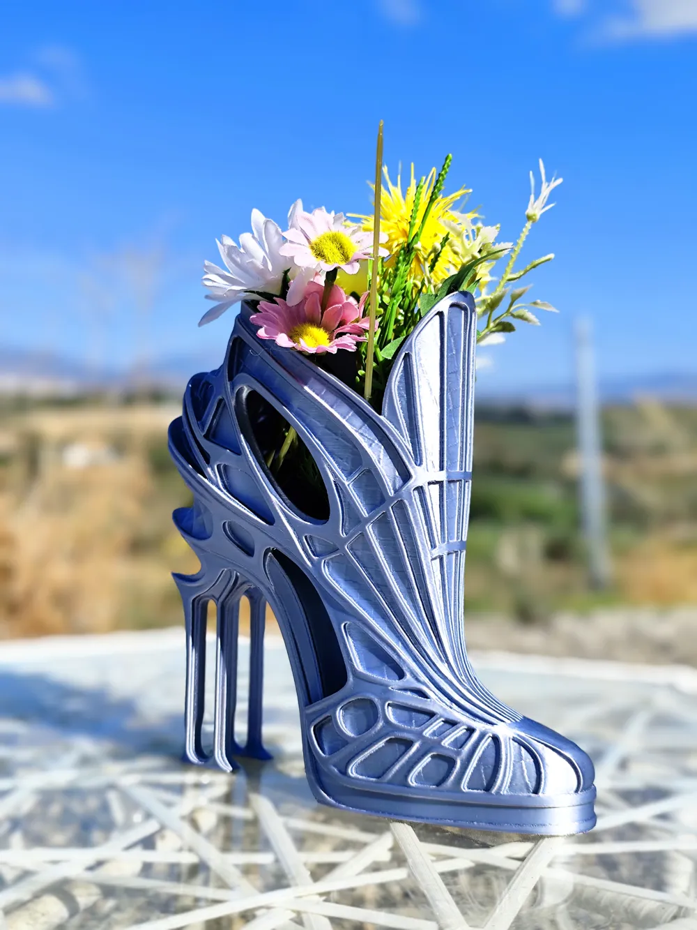 Futuristic High Heel Flower Planter by MY LIGHT MakerWorld: Download ...