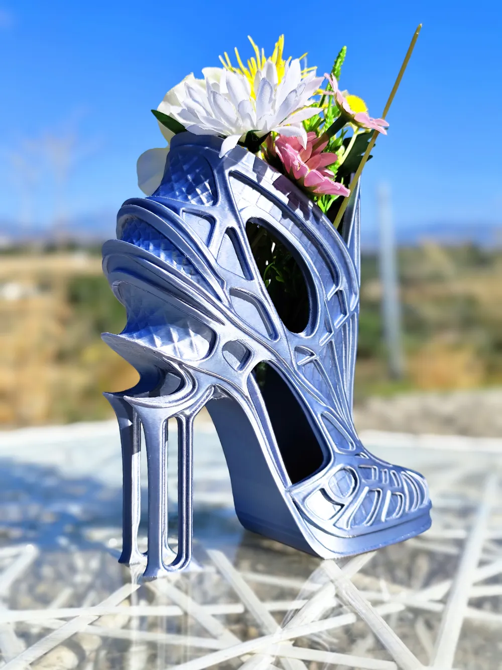 Futuristic High Heel Flower Planter by MY LIGHT MakerWorld: Download ...