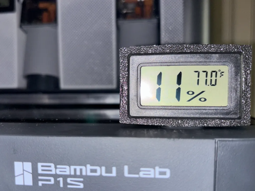 P1S Dust Cover and Hygrometer Case by AlanofSmith - MakerWorld