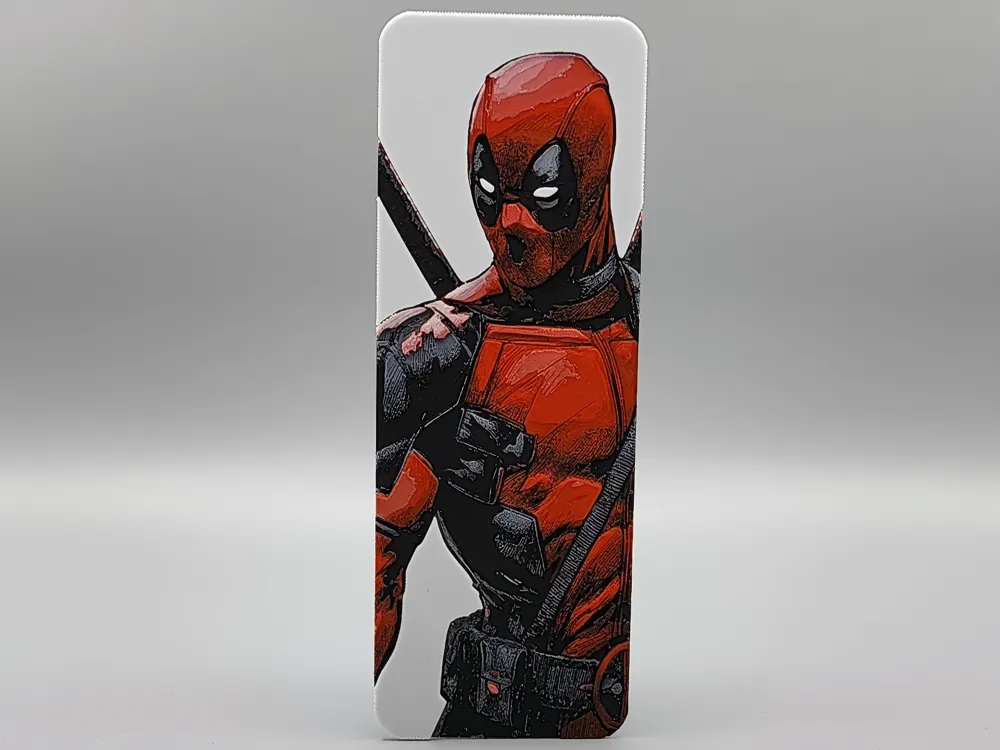 Deadpool Bookmark - Free 3D Print Model - MakerWorld