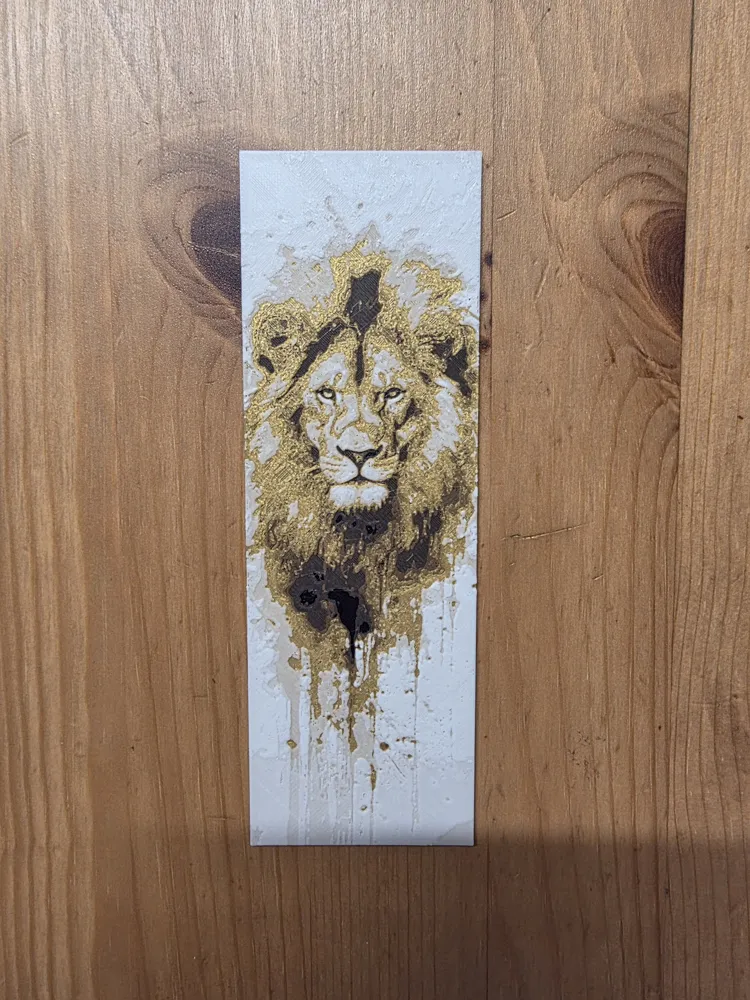 Lion Bookmark - Free 3D Print Model - MakerWorld