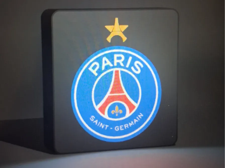 Lightbox des PSG-Logos mit Stern – Kostenloses 3D-Druckmodell – MakerWorld