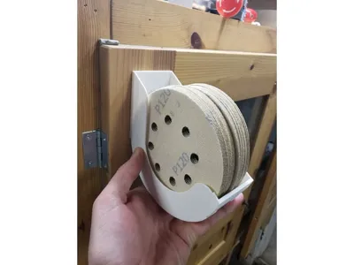 5" Sanding Disc Holder (stackable) by pdobrien - MakerWorld