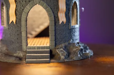 Floating Mage Tower - Magnetic Levitation Light by MaKim MakerWorld ...