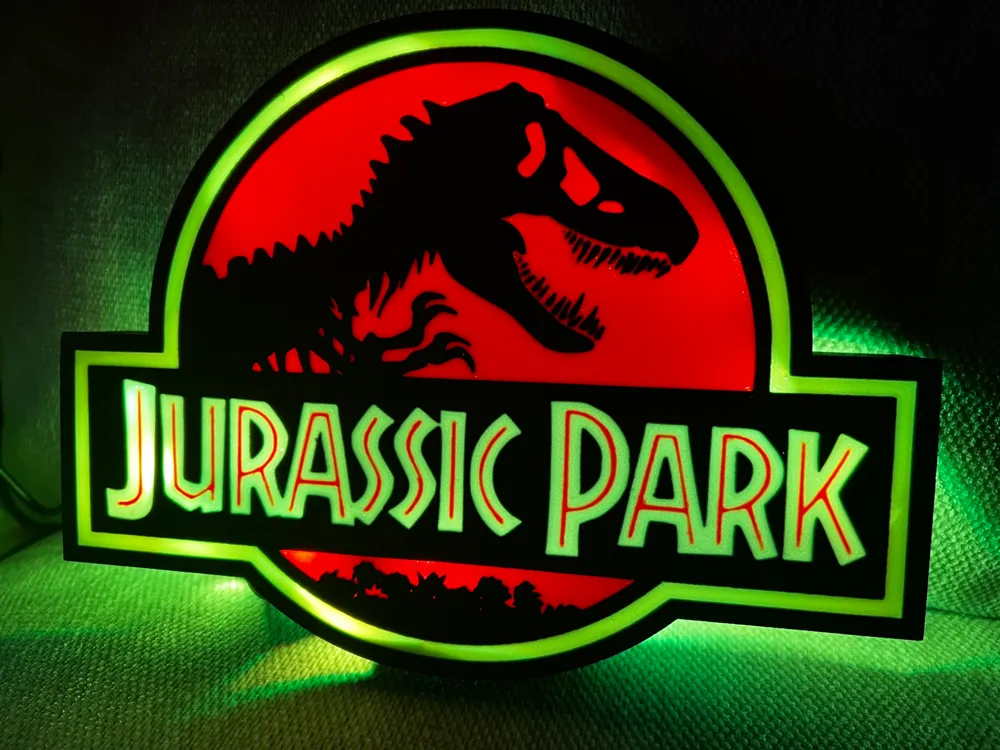 Jurassic Park Light Box by CPG MakerWorld: Download Free 3D Models