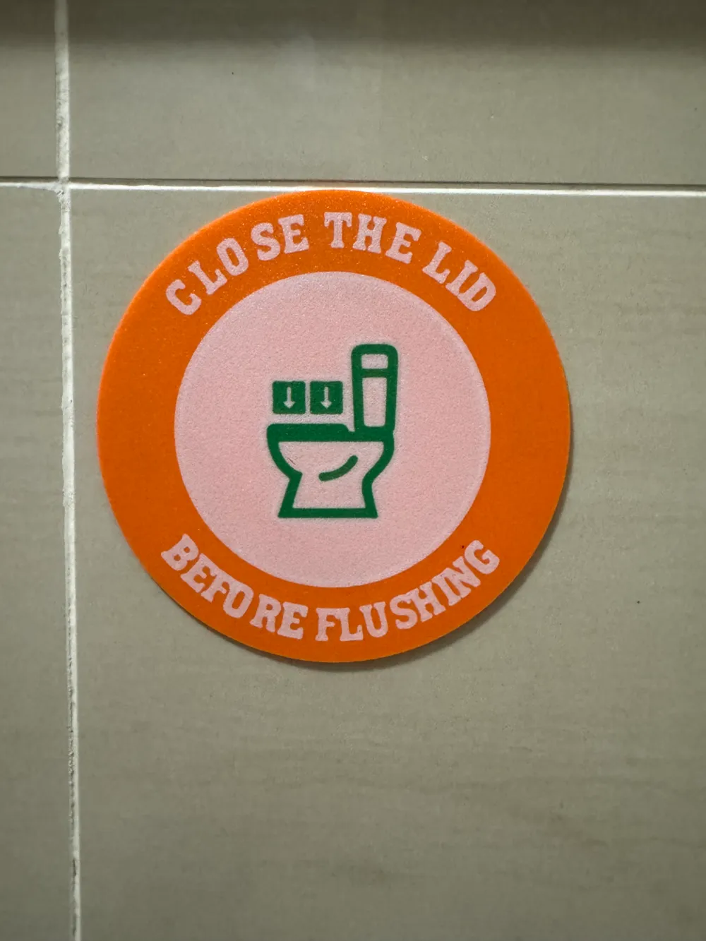 Close Lid Before Flush Sign by printjunkee - MakerWorld
