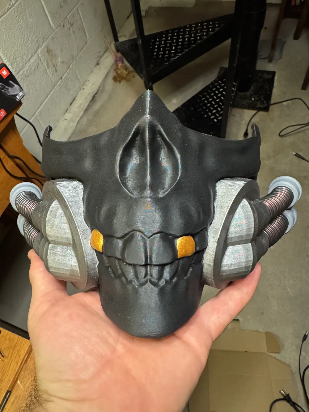 Grimdark Inspired Half Skull Mask With Headgear by ratjob MakerWorld ...