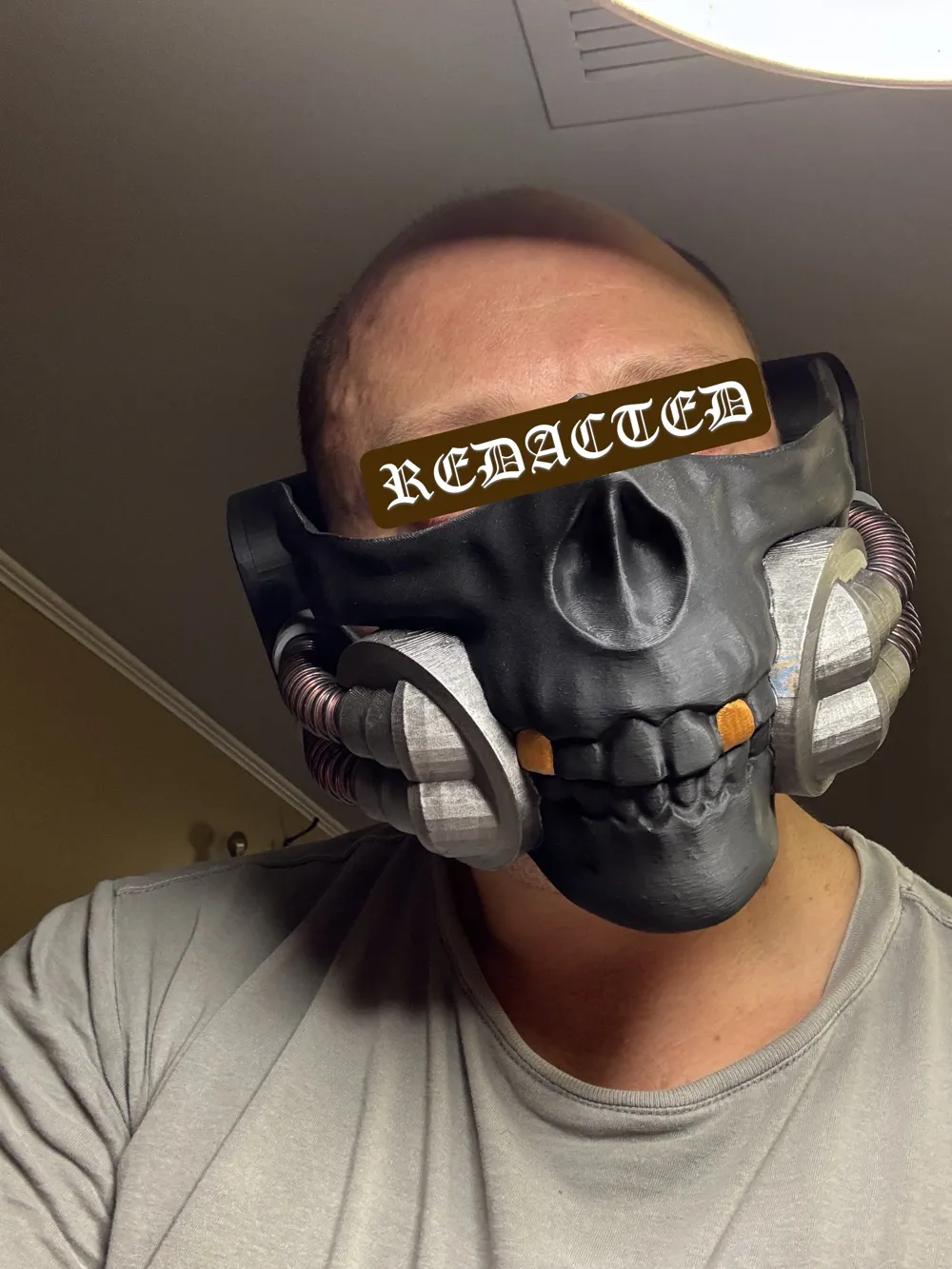 Grimdark Inspired Half Skull Mask With Headgear by ratjob MakerWorld ...