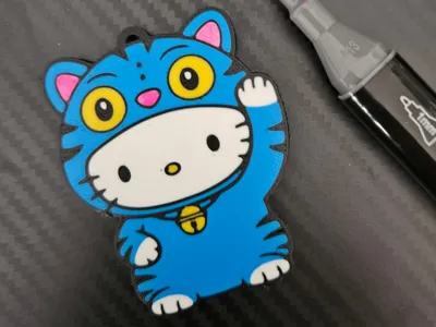 Llavero tigre Derpy Demon Hunters x Hello Kitty by LampaMagic ...