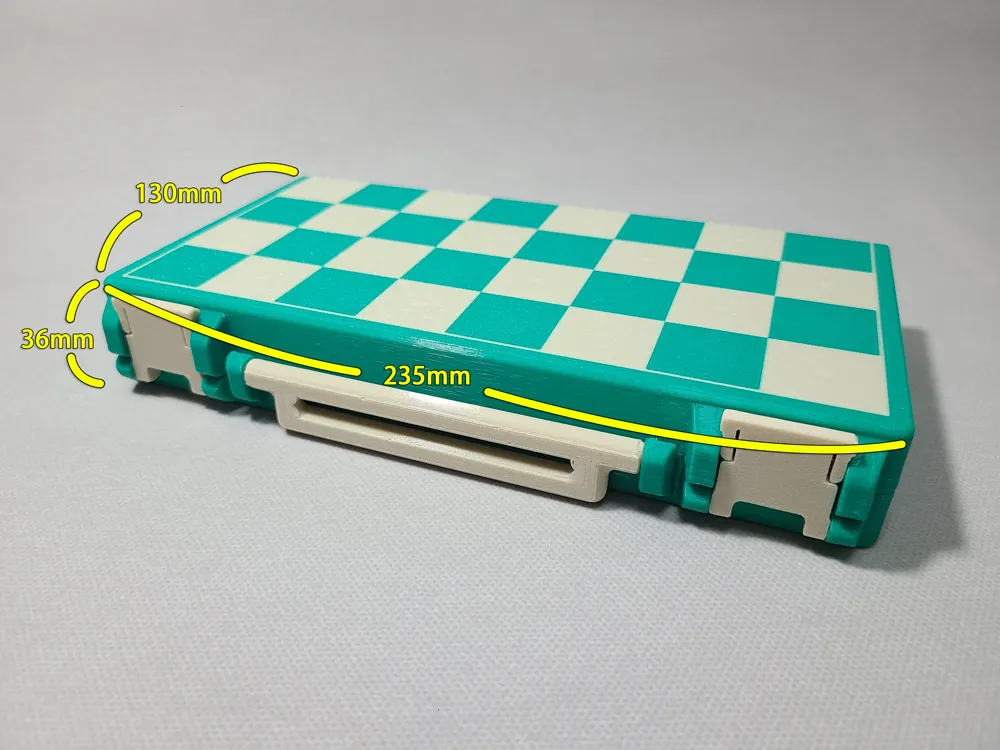 Magnetic Chess Set (Folding Box) by a.m - MakerWorld