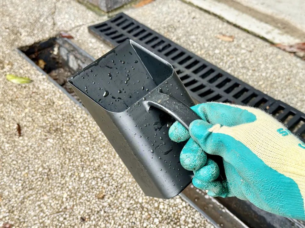 Drainage channel cleaning scoop - Free 3D Print Model - MakerWorld