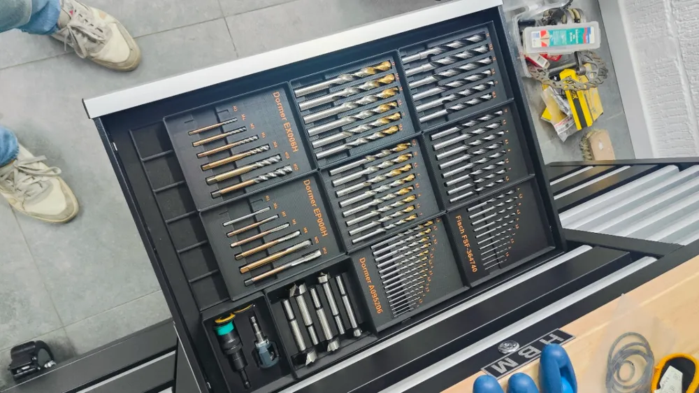 Gridfinity Forstner bit holder by Llama16MakerWorld: Download Free 3D ...