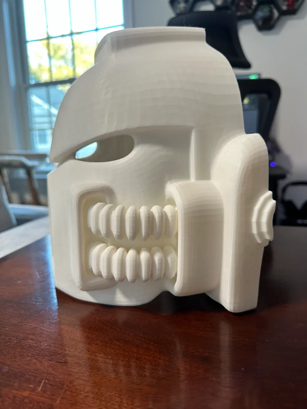 Space Marine Helmet Remixed by CptObvious MakerWorld: Download Free 3D Models