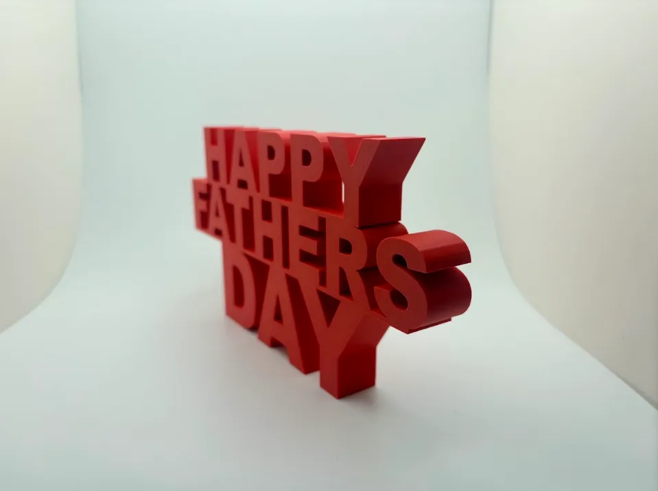 Happy Father's Day Sign by PrintWorks MakerWorld: Download Free 3D Models