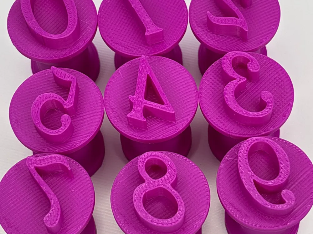 Stamp - Numbers - Free 3D Print Model - MakerWorld