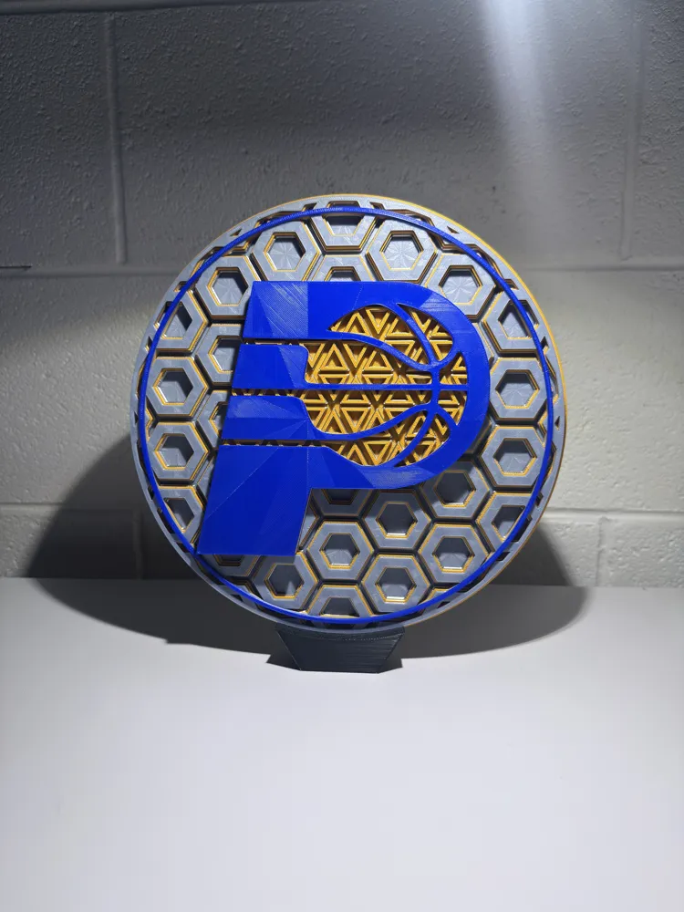 Indiana Pacers Dimensional Mosaic - Free 3D Print Model - MakerWorld