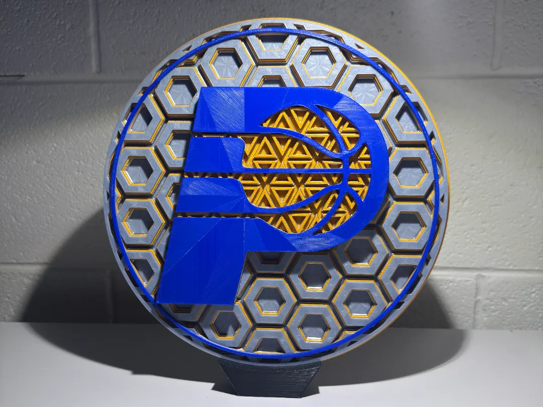 Indiana Pacers Dimensional Mosaic - Free 3D Print Model - MakerWorld
