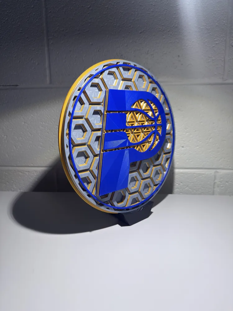 Indiana Pacers Dimensional Mosaic - Free 3D Print Model - MakerWorld