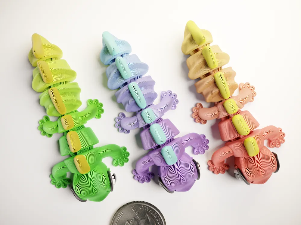 Articulated MINI GECKO! - Free 3D Print Model - MakerWorld